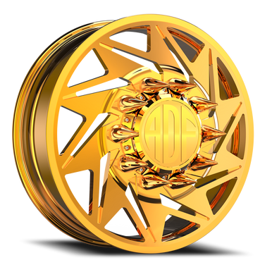 Adf Dually Flex Wheels Rims 20x8.25 10x225 24K Gold 144mm