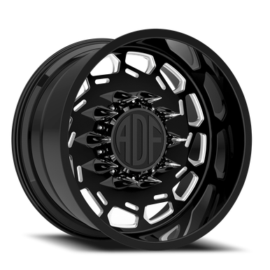 Adf Dually Payload Wheels Rims 22x12 8x210 Gloss Black/Machined -40mm