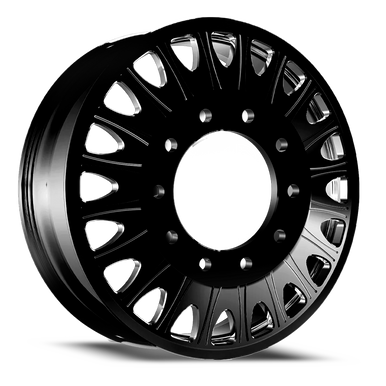 Adf Dually Roulette Inner Wheels Rims 20x8.25 8x170 Gloss Black 144mm