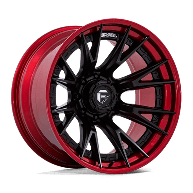 Fuel Fc402 Catalyst Wheels Rims 22x12 8x170 Matte Black With Candy Red ...
