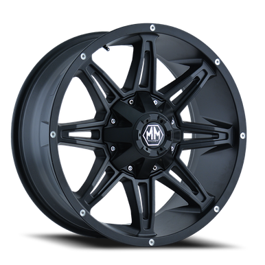Mayhem Rampage Wheels Rims 18x9 8x170 Matte Black 18mm | 8090-8970MB18