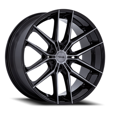 Niche Nc280 Prodigy 6 Wheels Rims 24x10 6x139.7 Gloss Black Dark Tinted ...