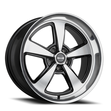 Ridler 652 Wheels Rims 20x10 5x127 Gloss Black W/ Diamond Cut Face ...
