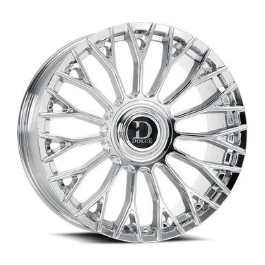 DOLCE LUXURY Roma Wheels Rims 22x10.5 Blank Custom Drilled Chrome 35mm ...