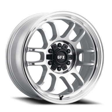 G-Fx Tr28 Wheels Rims 17x8.5 6x139.7 Silver Full Machine Face & Lip ...