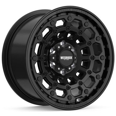 Wesrock Hk-12 Wheels Rims 17x9 6x135 6x139.7 Satin Black 0mm ...