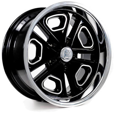 Resto R102 Del Ray Wheels Rims 20x9.5 5x120.65 Gloss Black Milled W ...