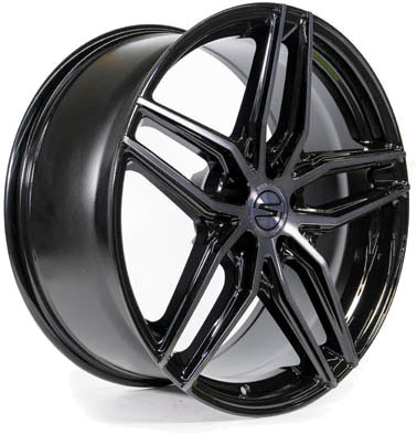 Select S101 Shadow Wheels Rims 20x10.5 5x112 Brushed Gloss Black W ...