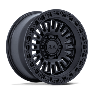 Kmc Km554 Aztec Wheels Rims 17x8.5 6x139.7 Matte Black W/ Gloss Black ...