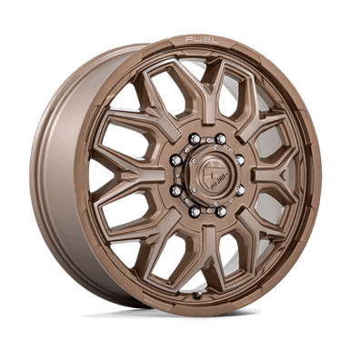 Fuel Dually D876 Flux Wheels Rims 22x8.25 8x165.1 Platinum Bronze 104mm