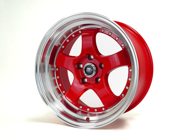 Mst Mt07 Wheels Rims 18x8.5 5x114.3 Candy Red W/Machined Lip 20mm | 07 ...