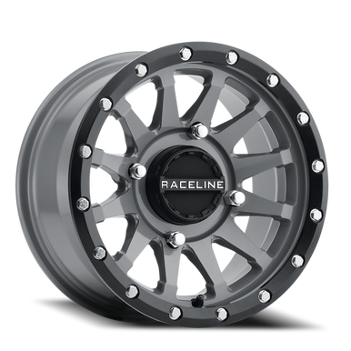 Raceline A95Sg Trophy Atv Wheels Rims 14x7 4x110 Grey W/ Black Lip 10mm ...