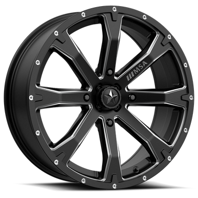 Msa Offroad M42 Bounty Atv Wheels Rims 15x7 4x110 Satin Black Milled ...