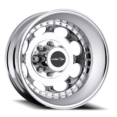Vision Dually Hauler Dually 181 Wheels Rims 16x6 8x165.1 Chrome -137mm