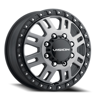 Vision Dually Manx 2 408 Wheels Rims 16x6 8x165.1 Satin Grey 115mm