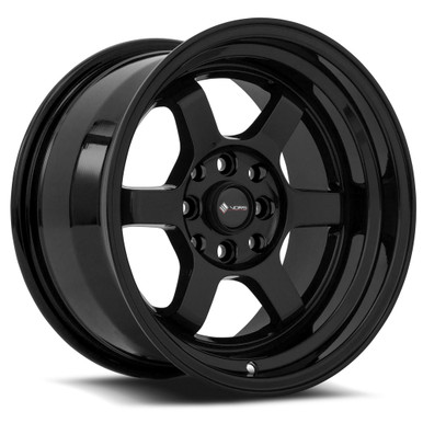 Vors Tr7 Wheels Rims 15x8 4x100 4x114.3 Black 0mm | TR0715808H0BK