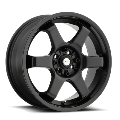 Focal 421B X Wheels Rims 16x7 4x100 4x114.3 Satin Black 42mm | 421-6703B+42