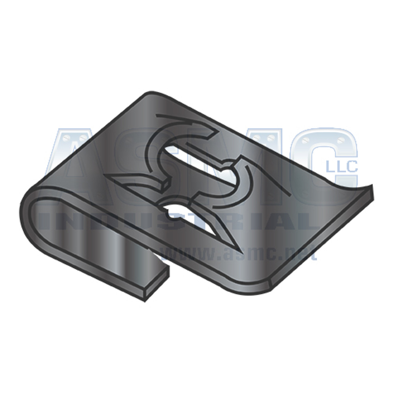 C8038-8-4 Type J Steel Spring Nut Black Phosphate | ASMC.net