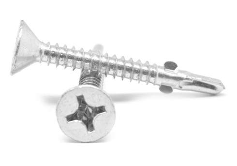 #12-24 x 2" Pro Self Drilling Screw Phillips Flat Head with Reamer Low ...