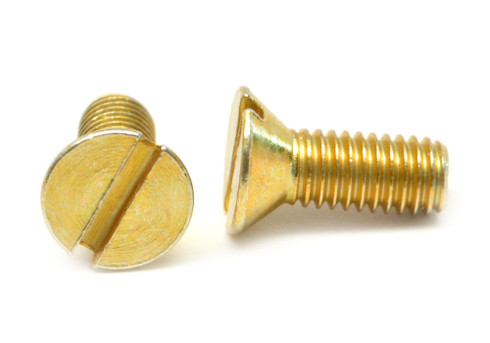 #10-32 x 1/2" (FT) Fine Thread Machine Screw Slotted Flat Head Low ...