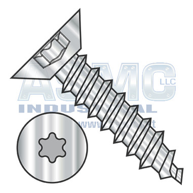 10-16X1/2 Six Lobe Flat Undercut Self Tap Screw Type A B Full Thread 18 ...