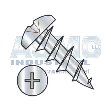 6-13X7/16 Phillips Low Profile Pan Head Deep Thread Wood Screw Full ...