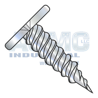 10-12X1 1/2 Phillips Pancake Head Self Piercing Screw Full Thread Zinc ...