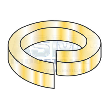 1/4 Extra Heavy Duty Split Lock Washer Mechanical Zinc Yellow Made in ...