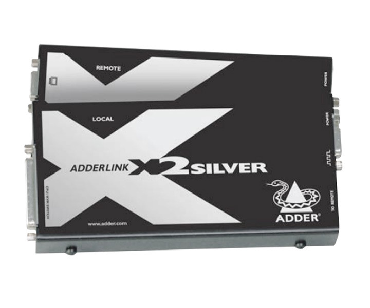 AdderLink X2-Silver Series KVM Extender Pair Part Number X2-Silver/P-US