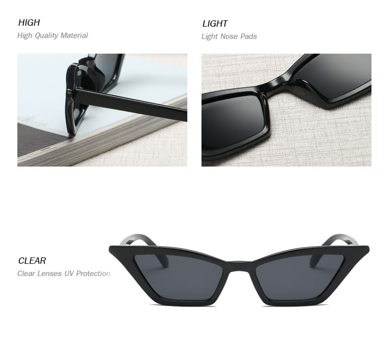 Vintage Sunglasses Women Cat Eye Luxury Brand Designer Sun Glasses