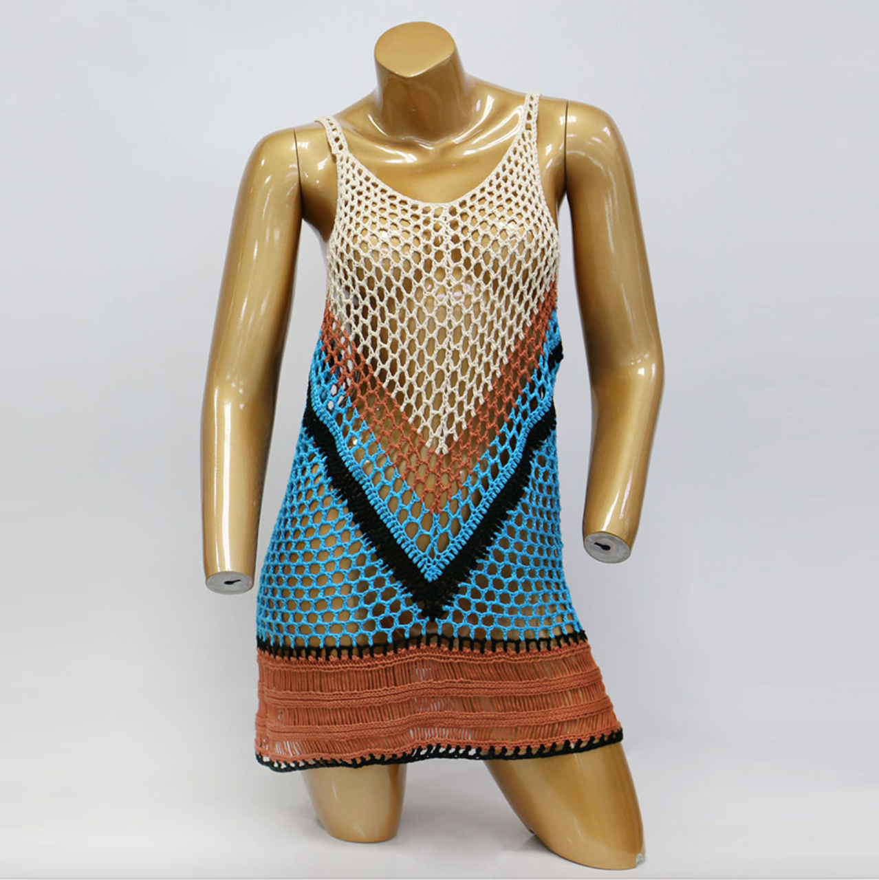 Bikini Crochet Pareo Beach Cover Up Embroidery Bikini Cover Up Swimwear ...