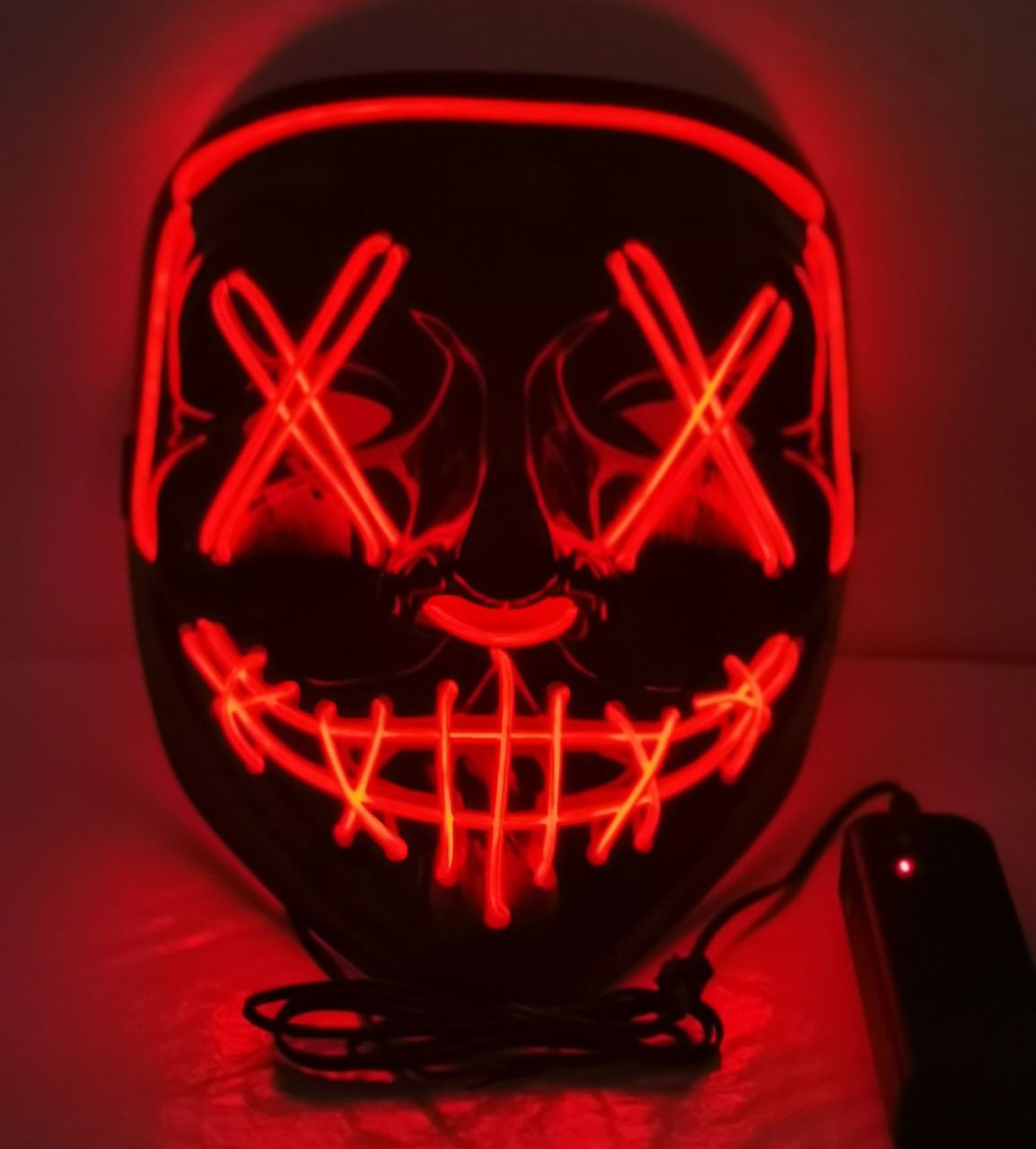 Led purge Mask Halloween Party Masque Masquerade Masks Neon Maske Light ...
