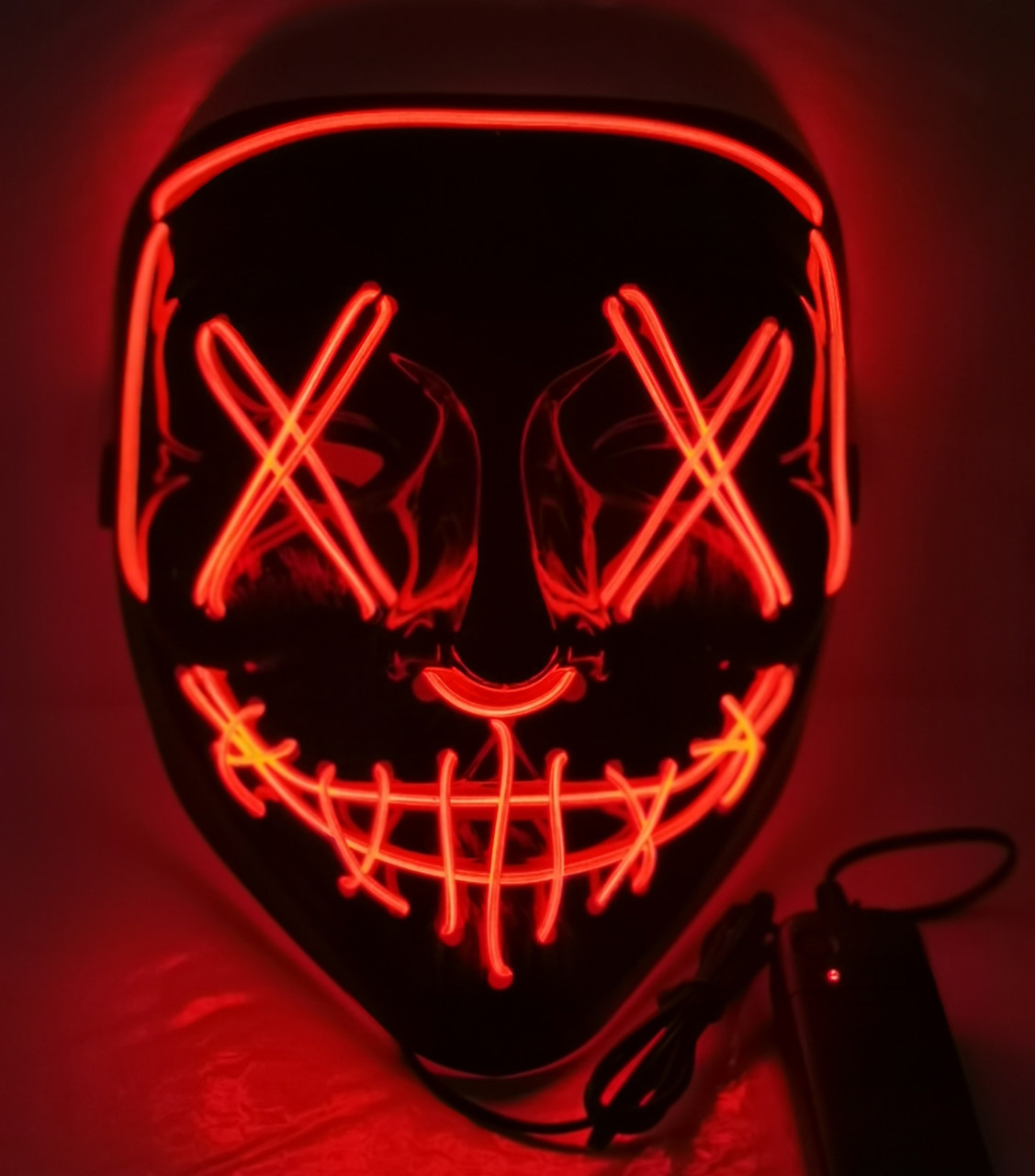 Led purge Mask Halloween Party Masque Masquerade Masks Neon Maske Light ...