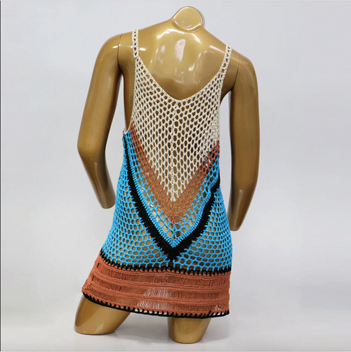 Bikini Crochet Pareo Beach Cover Up Embroidery Bikini Cover Up Swimwear ...