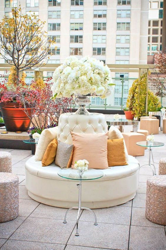Circle Banquette Settee Lobby Sofa - Celebrity Furnishings