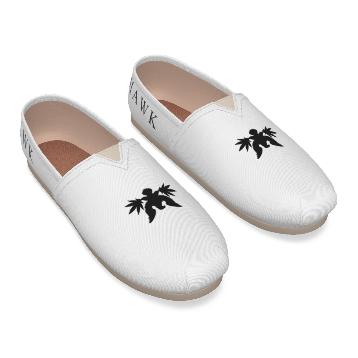 WHITE REEFAHAWK CANVAS SLIPPERS - ReefaHawk.com