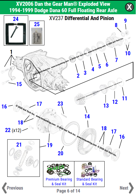 New Exploded View for Dodge Ram 2500! - Torque King 4x4
