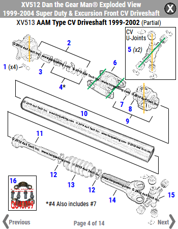 New Exploded View for Ford Excursion and 1999-2004 Ford Super Duty ...