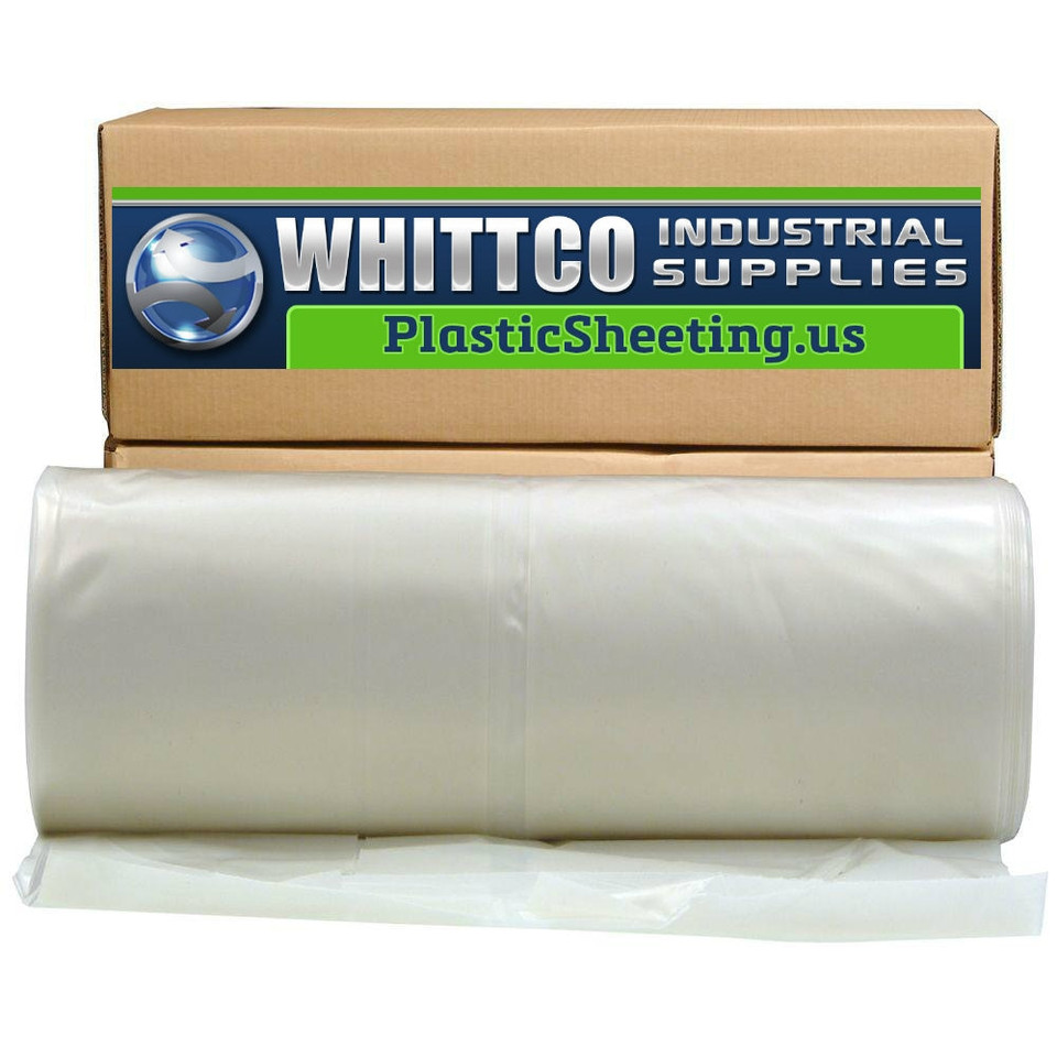 20 mil Plastic Sheeting Construction Film Clear 20x100