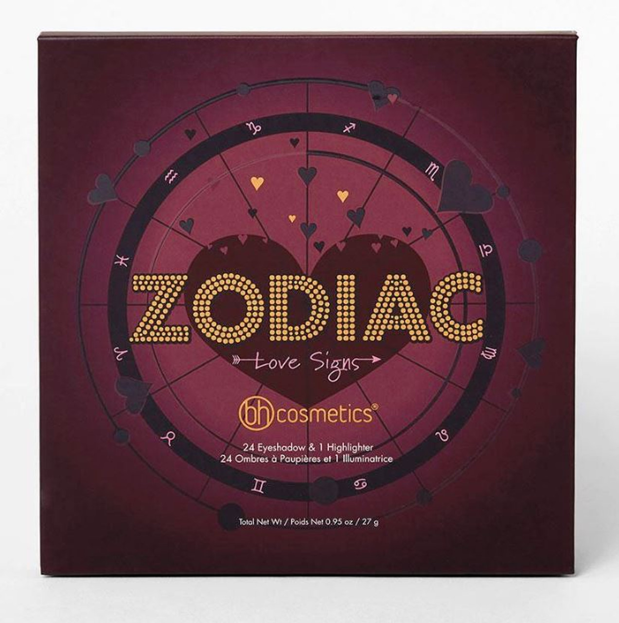 Bh Cosmetics Zodiac Love Signs 25 Color Eyeshadow And Highlighter Palette