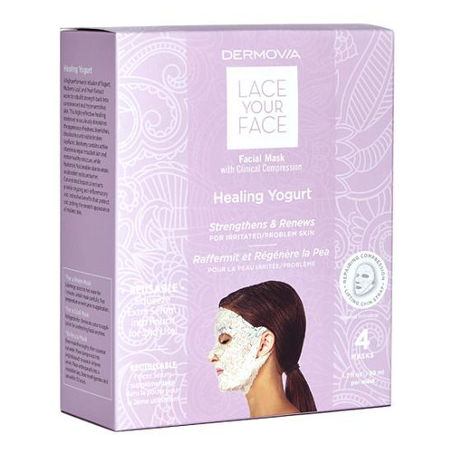 Dermovia Lace Your Face Facial Mask Healing Yogurt SleekShop.com