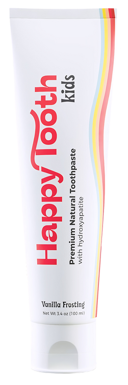 Vanilla Frosting Happy Tooth Kids Premium Natural Toothpaste with ...