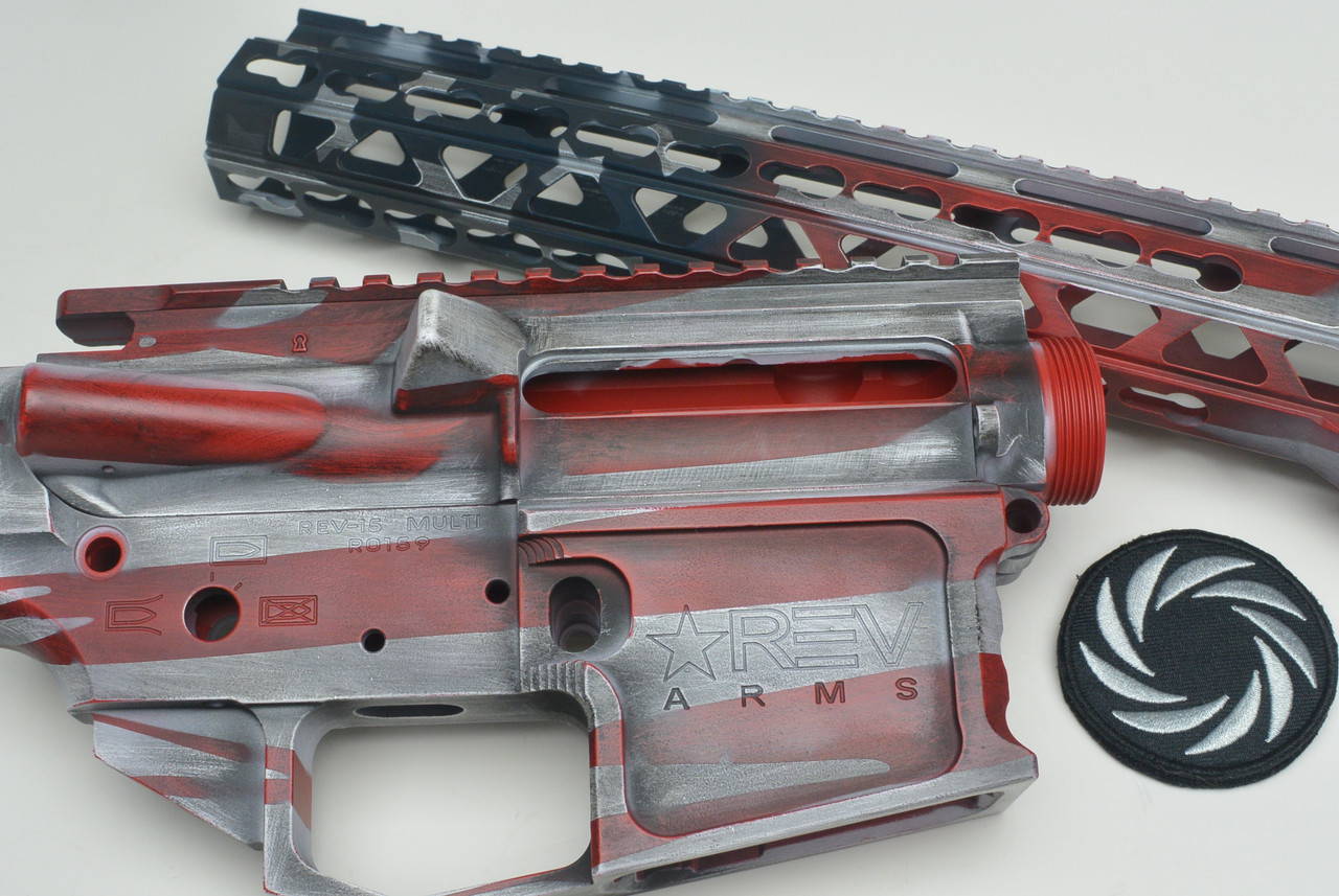 Distressed Flag Rifle Stencil Pack | Weapon Works LLC