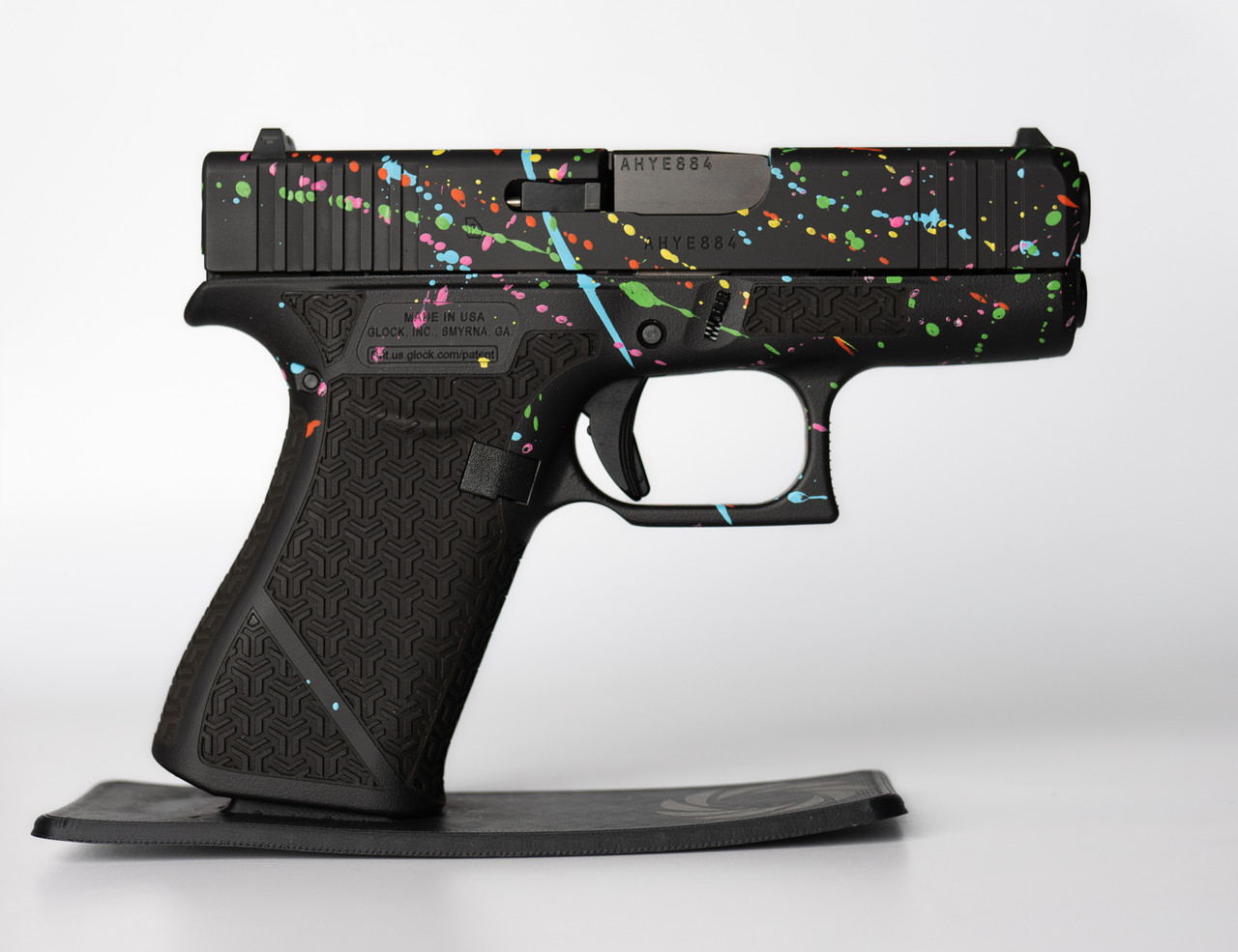 WW Custom Glock 43X Splatter Mask Full Stipple - Weapon Works LLC