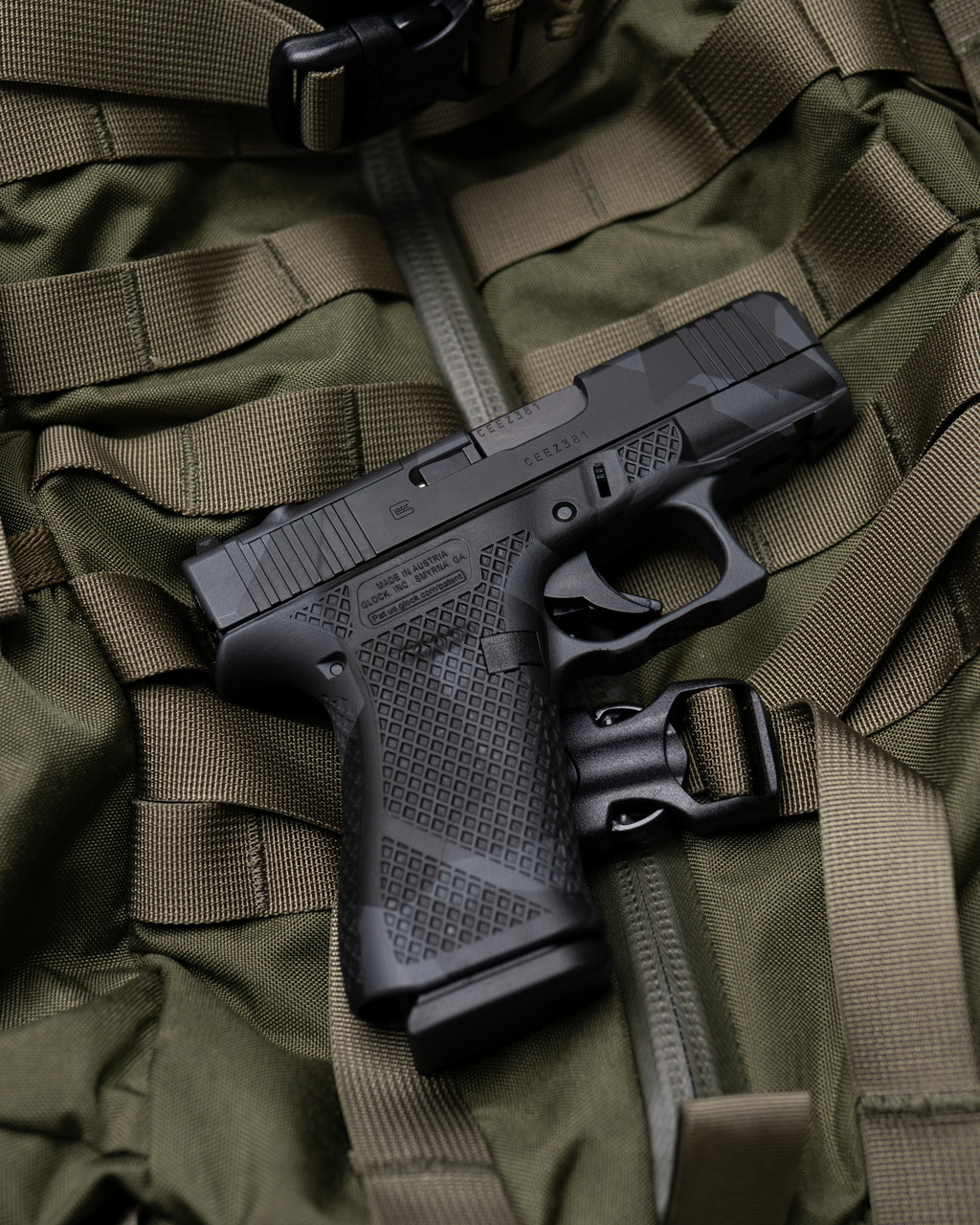 WWLLC Custom Urban Dazzle Glock 43X M.O.S Mesh Stipple W/ Double ...