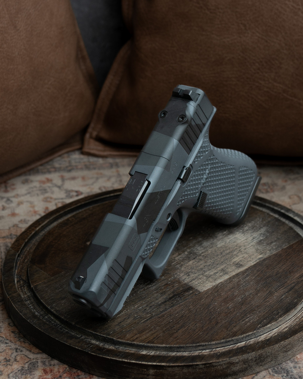 WWLLC Custom Glock 43x M.O.S. Urban Dazzle Full Mesh Stipple W/ Double ...