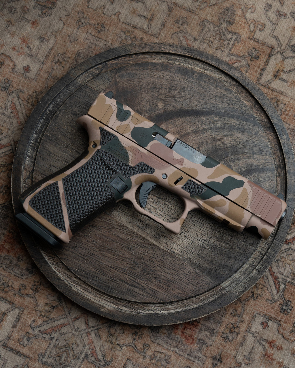 WWLLC Custom Glock 48 M.O.S. Duck Camo Full Diamond Stipple W/ Double ...