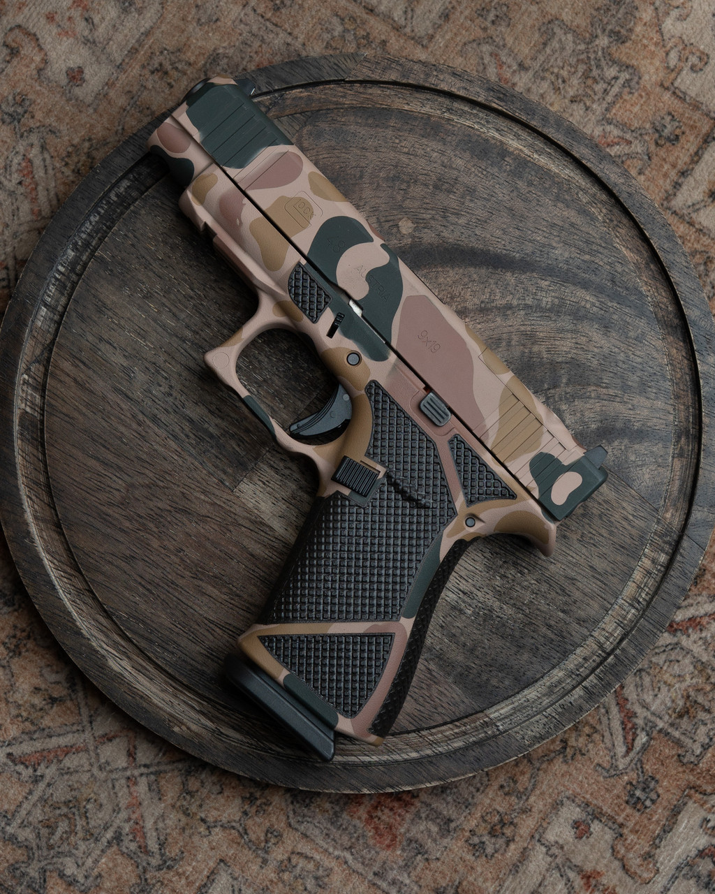 WWLLC Custom Glock 48 M.O.S. Duck Camo Full Diamond Stipple W/ Double ...