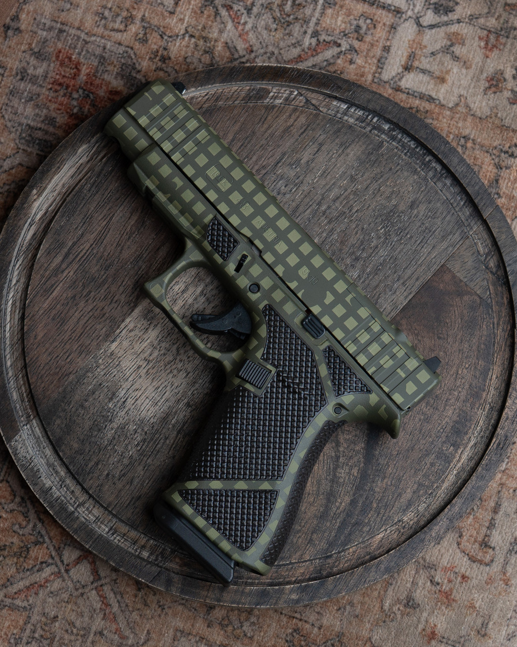 WWLLC Custom Glock 48 M.O.S. DNC Camo Full Diamond Stipple W/ Double ...