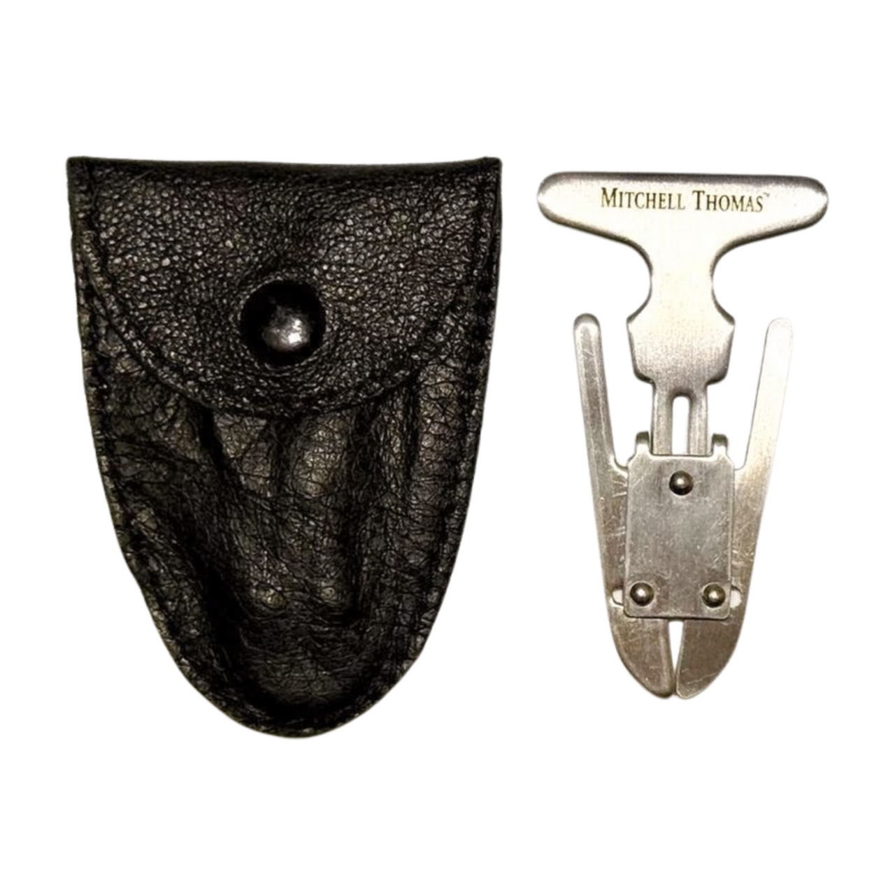Mitchell Thomas Stainless Steel Pipe Reamer w/Leather Pouch